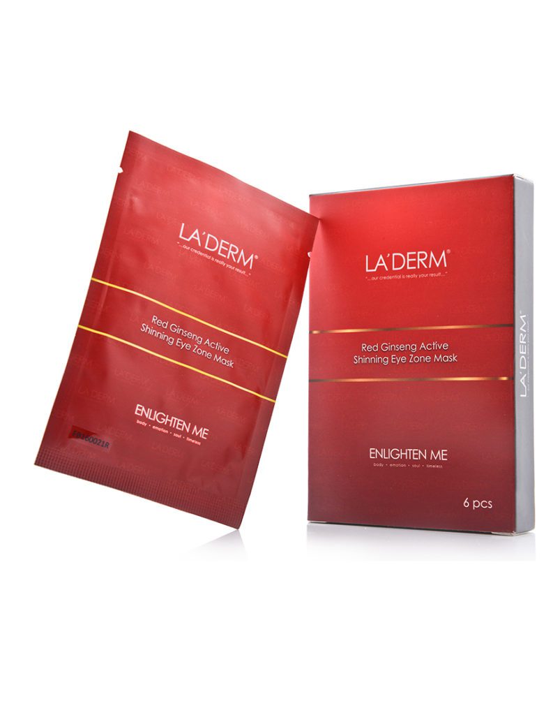 LA'DERM Red Ginseng Eye Shining Mask - LADERM